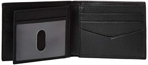 Fossil mens Wilder Flip Id Bifold Bi Fold Wallet, Wilder Black, One Size US