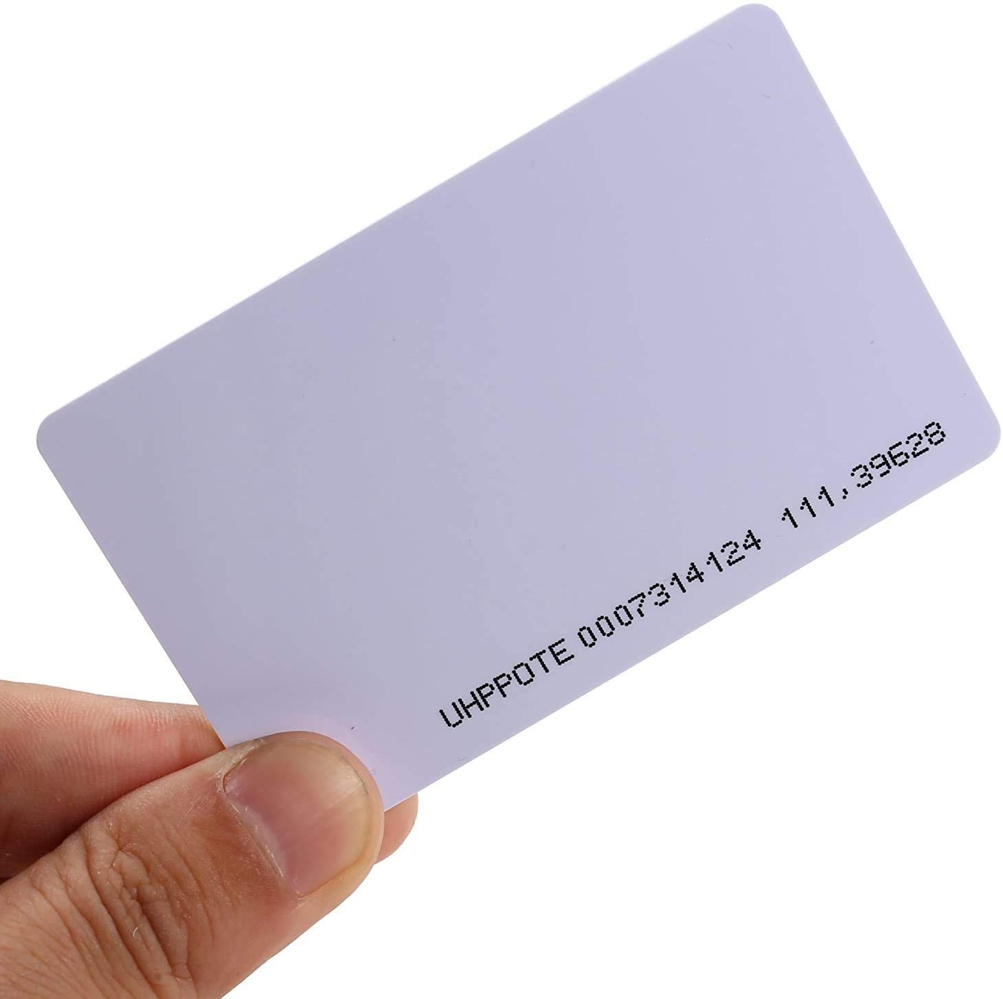 UHPPOTE Contactless 125kHz RFID Proximity Smart Card 0.8mm Thick for Access Control System & Time Attandance (Read only, Pack of 100)