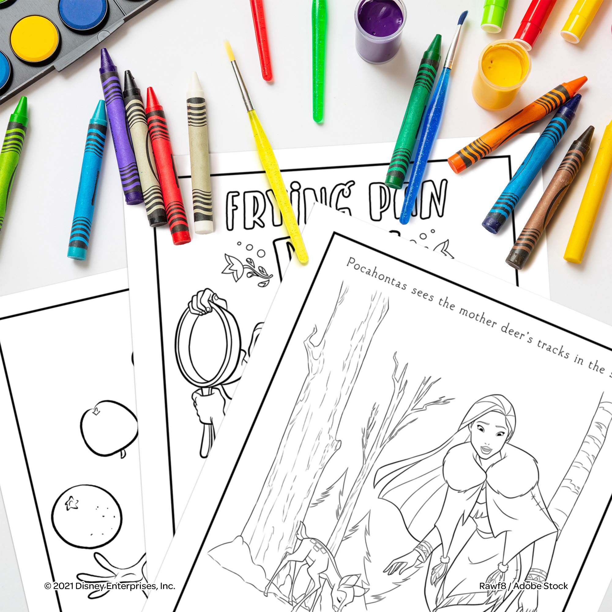 Disney Princess Paintbox Coloring and Activity Book with 16 Paints, Bendon 42350, 7.75 x 10.75