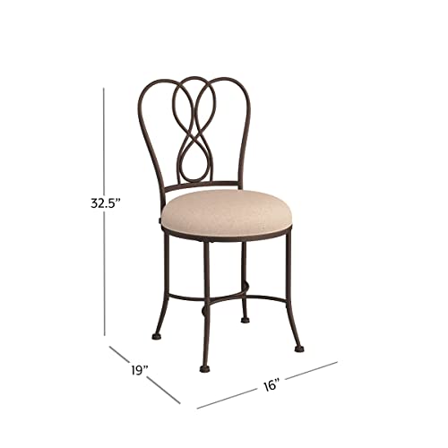 Hillsdale Furniture Hillsdale Christina Vanity Stool, Bronze