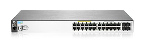 HP J9773A 2530-24G-PoE+ Switch 24 Ports, Manageable, 24 x POE+, 4 x Expansion Slots, 10/100/1000 Base-T PoE Ports, Desktop, Rack-Mountable, Wall Mountable