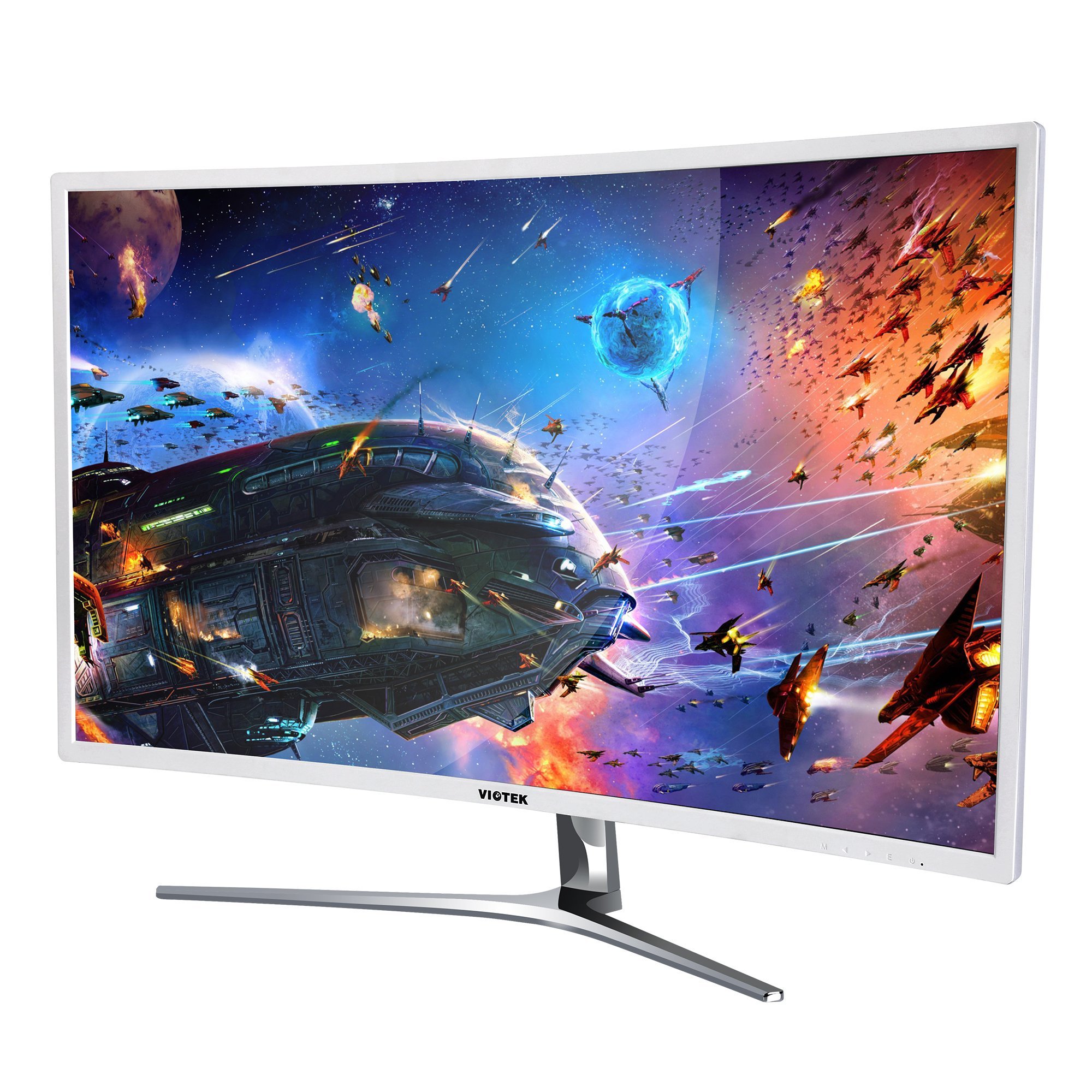 Viotek NB32C 32” LED Curved Computer Monitor – 1920 x 1080p Monitor with 60hz Refresh Rate
