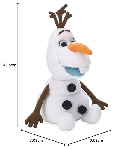 Disney Store Official Olaf Plush, Frozen 2, 12 Inches, Iconic Cuddly Toy Character with Embroidered Features, Perfect Present for Kids, Suitable for All Ages 0+