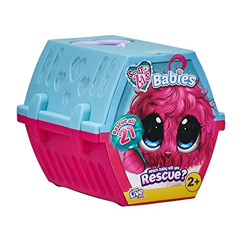 Little Live Pets 30150 Scruff-a-Luvs Babies Release, Reveal, Groom & Love Plush Rescue pet, Classic