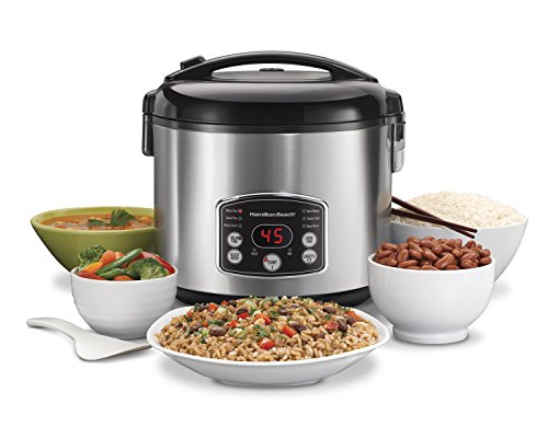 Hamilton Beach Rice & Hot Cereal Cooker, 10-Cups uncooked resulting in 20-Cups (Cooked), 37541