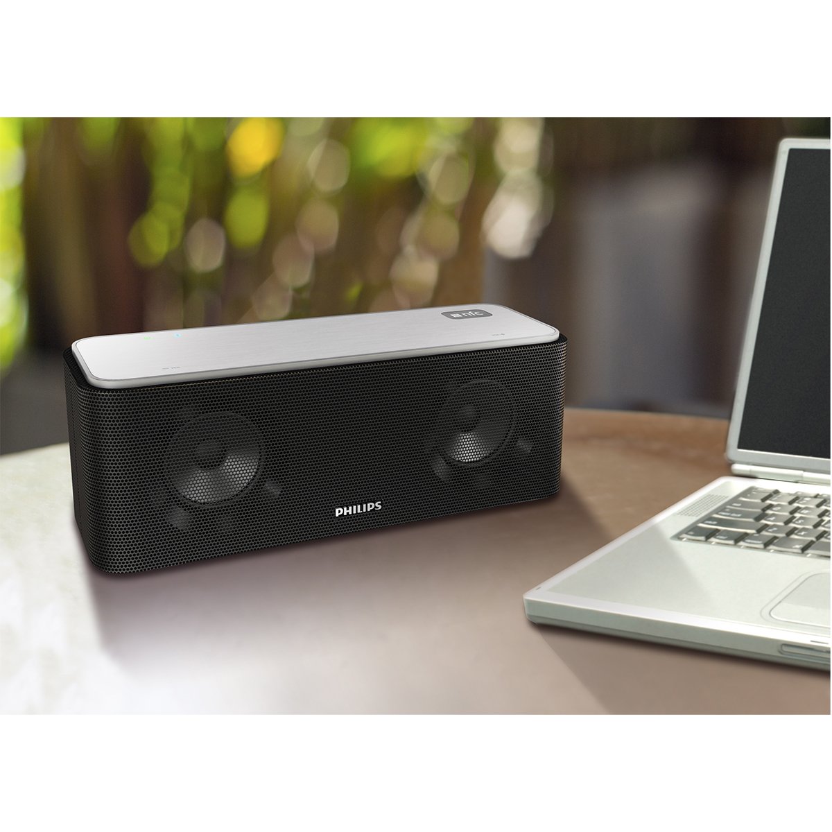 Philips SB365B/37 Wireless Bluetooth Portable Speaker with Rechargeable Battery