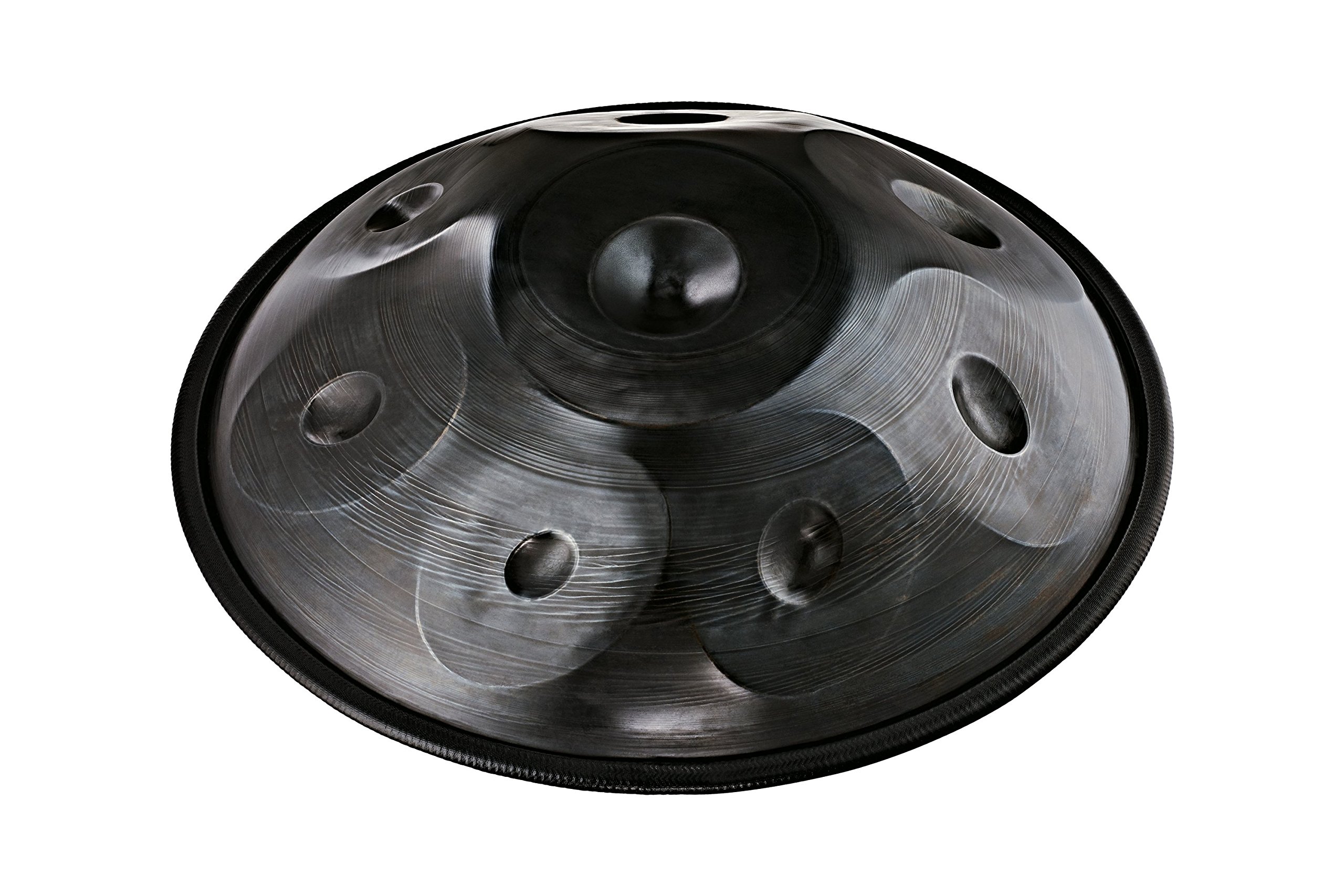 Handpan Drum with Soft, Pure Melodic Tones for Meditation, ASMR, Sound Therapy and Yoga — MADE IN COLOMBIA — Hand Hammered Steel, 2-YEAR WARRANTY