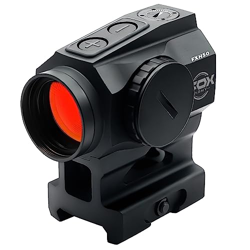 Foxarmy Reflex Red Dot Sight with Shake Awake,2MOA 1X22 Red Dot Optic Rifle Scope, Low Mount and Co-Witness Riser Mount