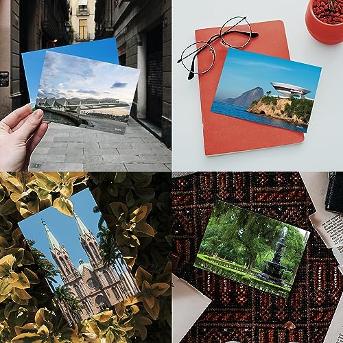 Dear Mapper Brazil City Landscape Postcards Pack 20pc/Set Postcards From Around The World Greeting Cards for Business World Travel Postcard for Mailing Decor Gift