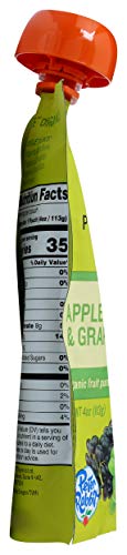 Peter Rabbit Organics Puree Fruit Apple Grape, 4 oz
