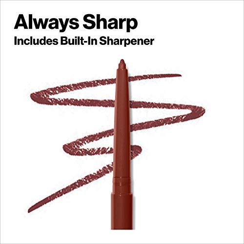 Revlon Colorstay Lip Liner with Built-In Sharpener, Valentine's Day Makeup Gifts for Women, Longwear Rich Colors, Smooth Application, 640 Raisin, 0.01 oz
