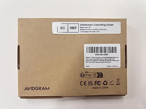 HDMI 2.1 Switch 8K, AVIDGRAM HDMI Switcher 2 in 1 Out, 2 Port 4K 120Hz Auto HDMI Selector Hub Support 8K@60Hz 48Gbps, Compatible with Xbox Series X, PS4 Pro, PS5, UHD TV, Monitor, Projector