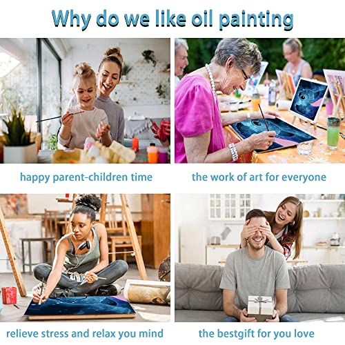 eimivrc Paint by Number for Adults Beginner, Stitch Paint by Numbers,Paint by Number Stitch for Gift Home Decor(16x20 Inch)