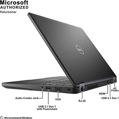 Dell Latitude 5490 Business Laptop 14" FHD (1920 x 1080) Display, Intel Core i7-8650U, 8M Cache, up to 4.20 GHz, 960GB SSD, 16GB RAM, HDMI, USB-C, Webcam, Windows 10 Pro (Renewed)