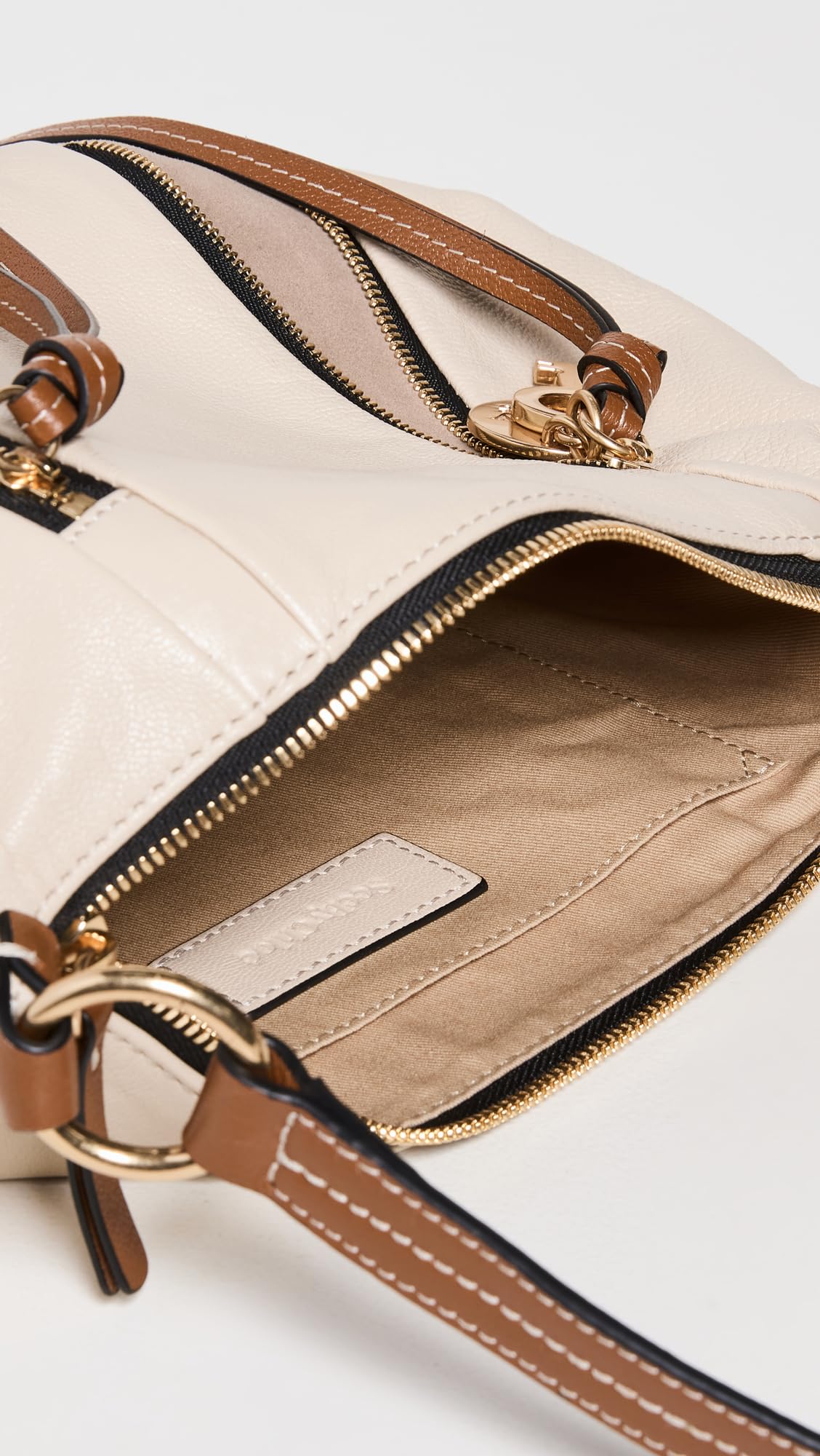 See by Chloe Indra Moon Bag Cement Beige One Size