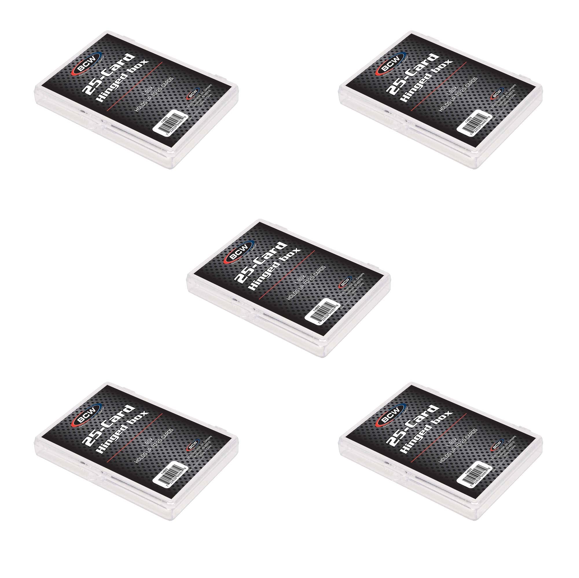 BCW 25 Card Hinged Trading Card Box - 5 ct