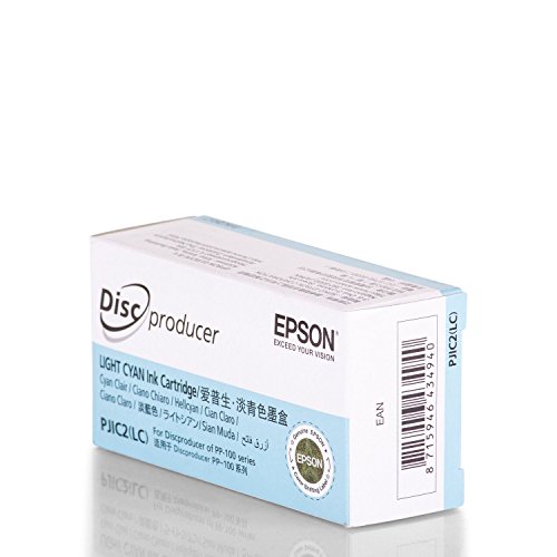 Epson Pji-C2lc (C13s020448) Standard Yield Ink Cartridge (Light Cyan) in Retail Packaging