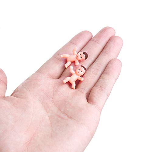CCINEE 120 Pieces Mini Plastic Babies for Baby Shower and Ice Cubes Game Babies Party Decoretions 1 Inch