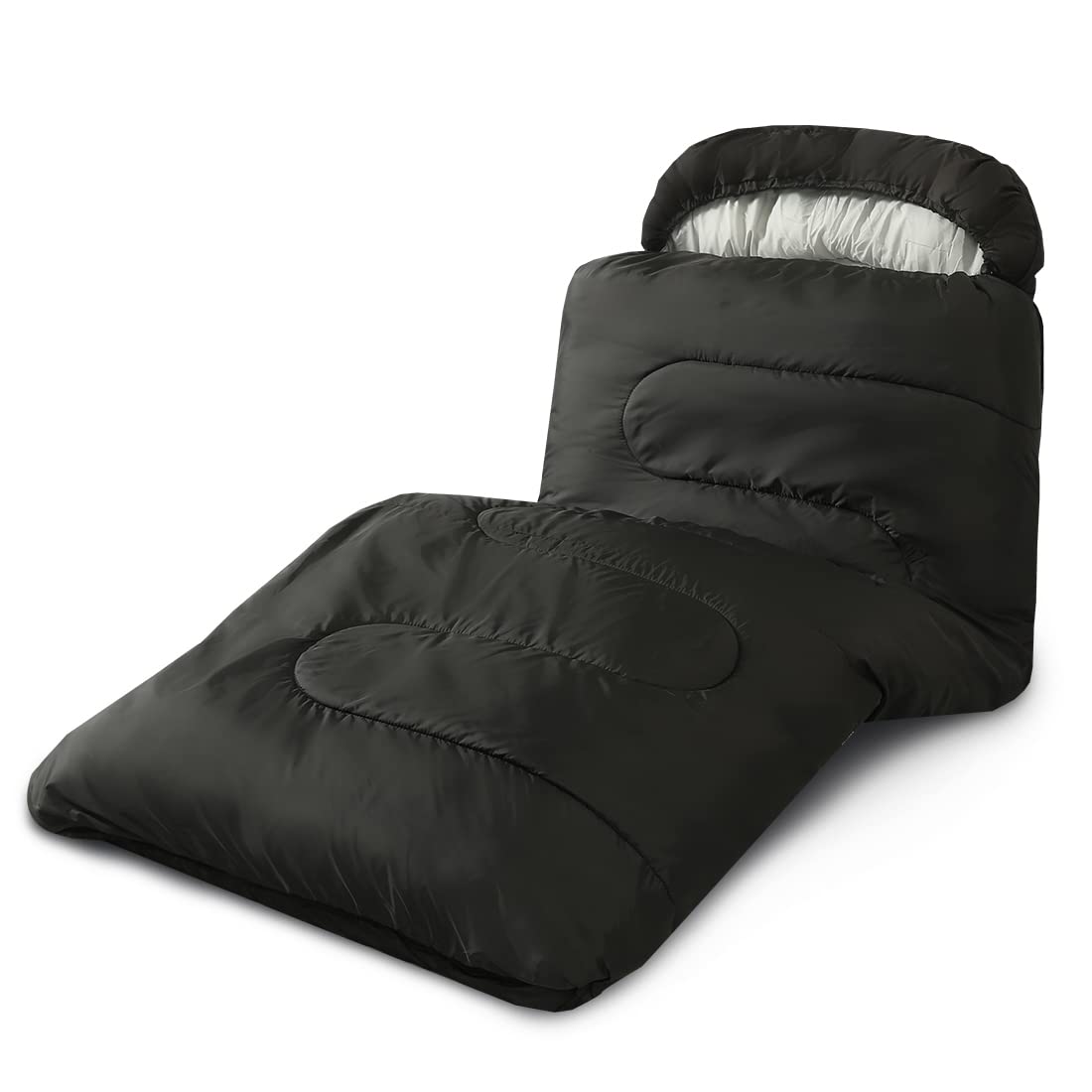 ASOUT Double Sleeping Bag for Adults Camping, Hiking, Backpacking, Extra-Wide, Portable, Comfort, Great for 4 Season Warm & Cold Weather(59"x87")