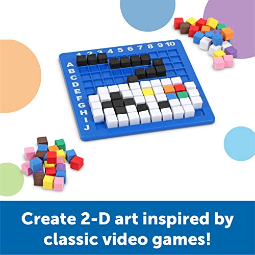 Learning Resources STEM Explorers Pixel Art Challenge, 402 Pieces, Ages 5+, STEM Toys For Kids, Coding Basics For Kids, STEM Activities For Classroom