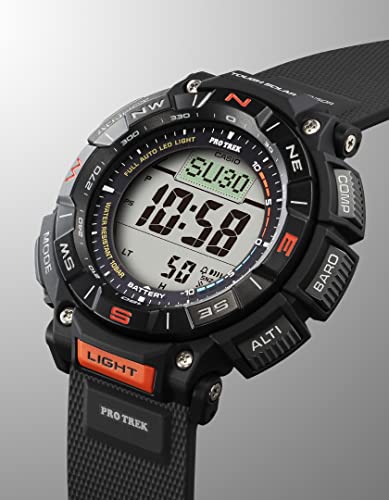 Casio Pro Trek Bio Mass Tough Solar Triple Sensor w/Thermometer Altimeter Barometer Compass World Time Men's Watch PRG340-1