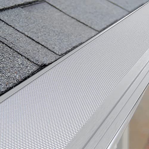 Daisypower 23ft Gutter Guards,5 Inch Stainless Steel DIY Leaf Protection,Micro-Mesh Gutter Cover System fits Any roof or Gutter Type,Anti-Leaf,Prevents Roof Clogged Downspouts