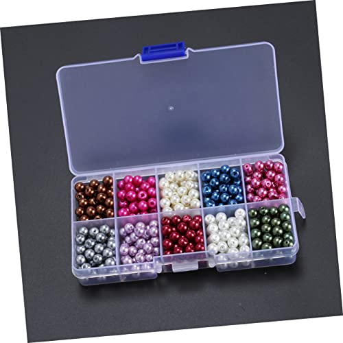 COHEALI 500pcs Glass Crystal Beads Bracelet Kit Beads Bracelets Beads Gemstone Round Loose Bead Box Set Mixed Crystal Jewel Beads Dyed Beads Round Beads for Necklace Making Suite Jewelry