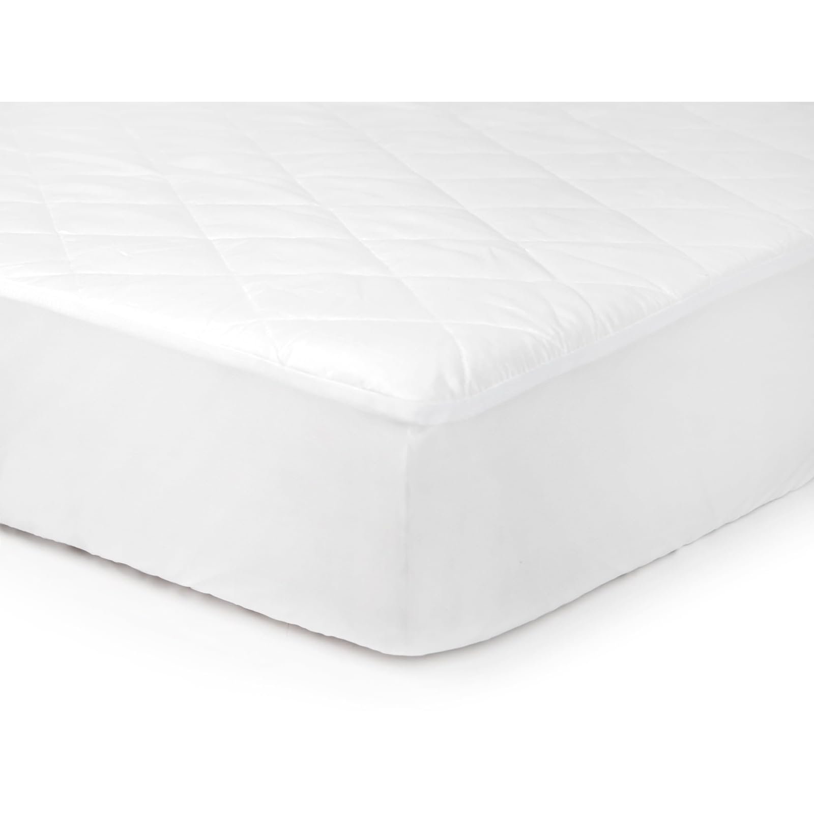 Tadpoles Quilted Waterproof Mattress Cover | 28" x 52" x 9" | Fits All Standard-Size Cribs & Toddler Beds | Made of 100% Waterproof Polylaminate | Ideal for Toddlers & Kids | White