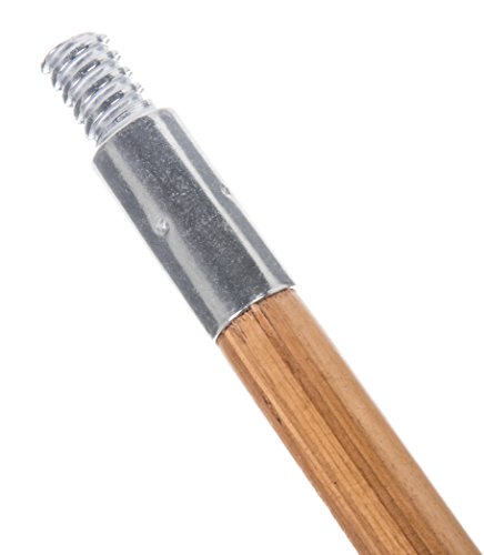 Carlisle FoodService Products 4526700 Lacquered Wood Broom Handle with Metal Threaded Tip, 60" Length, 15/16" Diameter (Pack of 12)