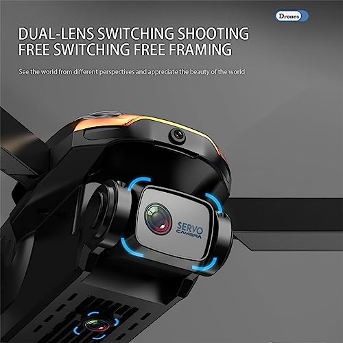 Drone with Dual Camera for Adults, FPV HD 1080P Video Aircraft for Beginner, Foldable Hobby RC Quadcopter, Toys Gifts with For Boys Girls With Altitude Hold Headless Mode Start Speed Adjustment