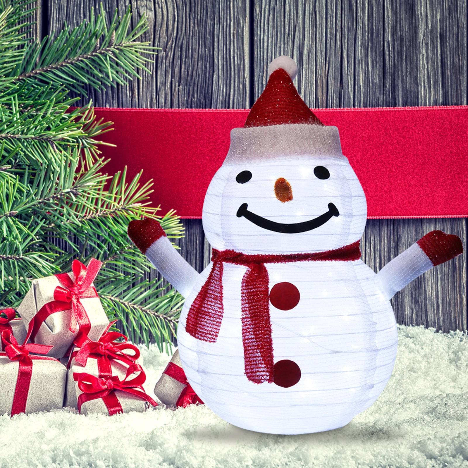 NC Outdoor Garden Decoration Christmas Snowman LED Lights Home Christmas Decorations Garden Landscape Lawn Lights