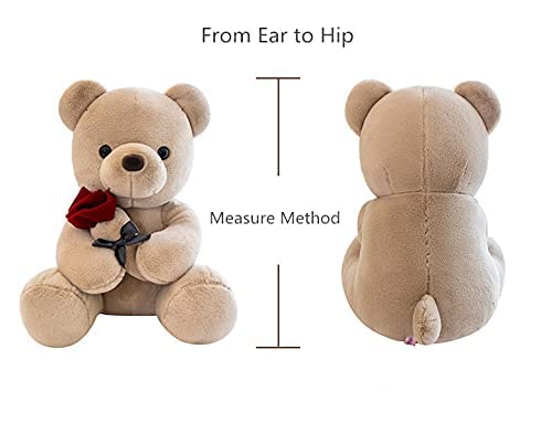 SHAFISH 13.7in Cute Plush Teddy Bear Stuffed Animal Teddy Bear Plush Doll Toy Gift for Children, Decoration for Party (White, 35cm/13.7in)