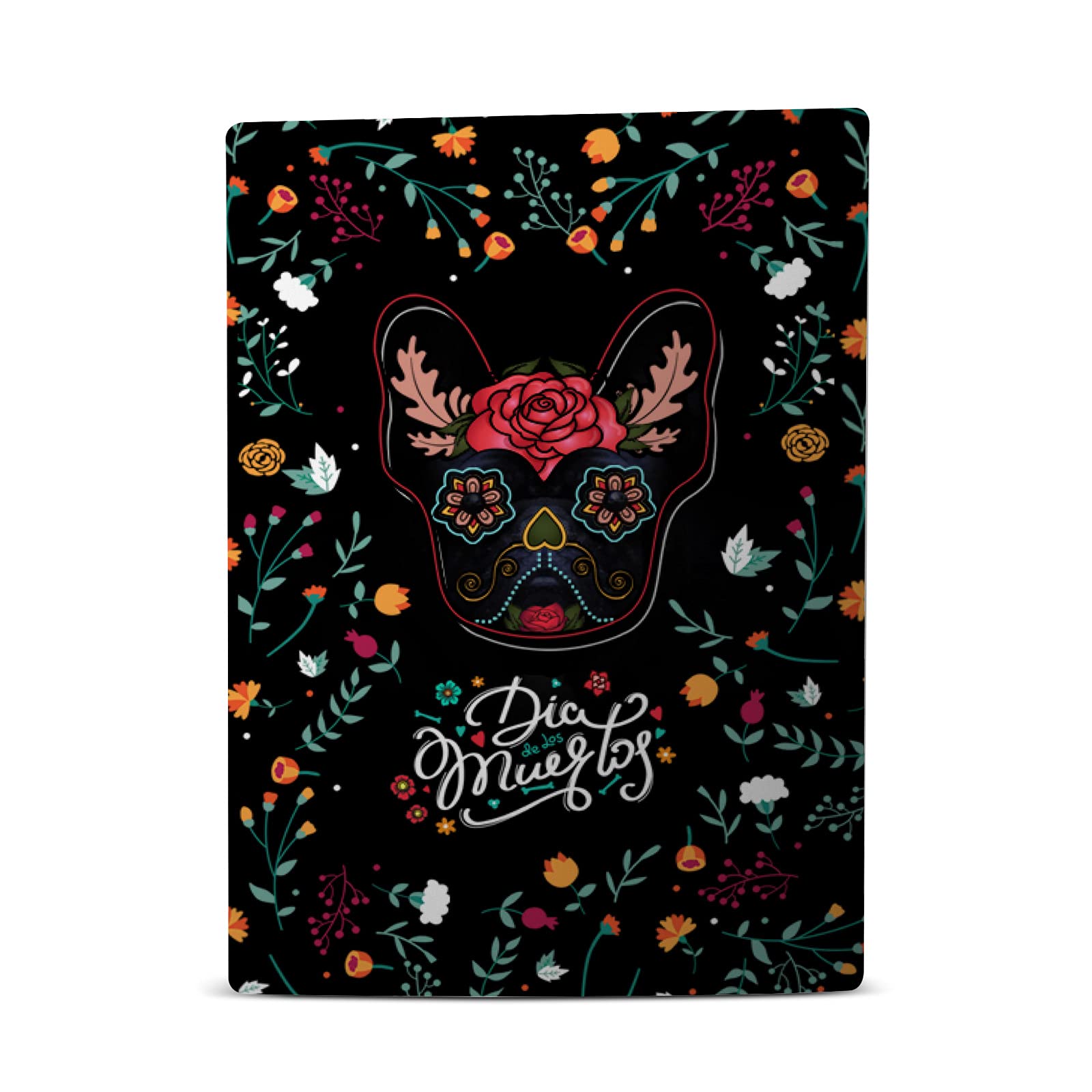 Head Case Designs Officially Licensed Klaudia Senator Day Of The Dead French Bulldog Vinyl Faceplate Gaming Skin Decal Compatible With Sony PlayStation 5 PS5 Disc Console & DualSense Controller