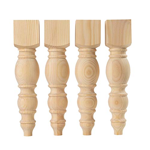 CAROLINA LEG CO. Modern Chunky Bench Legs - Perfect for Coffee Tables - Set of 4 - Made in NC - Dimensions: 3.5" x 16"