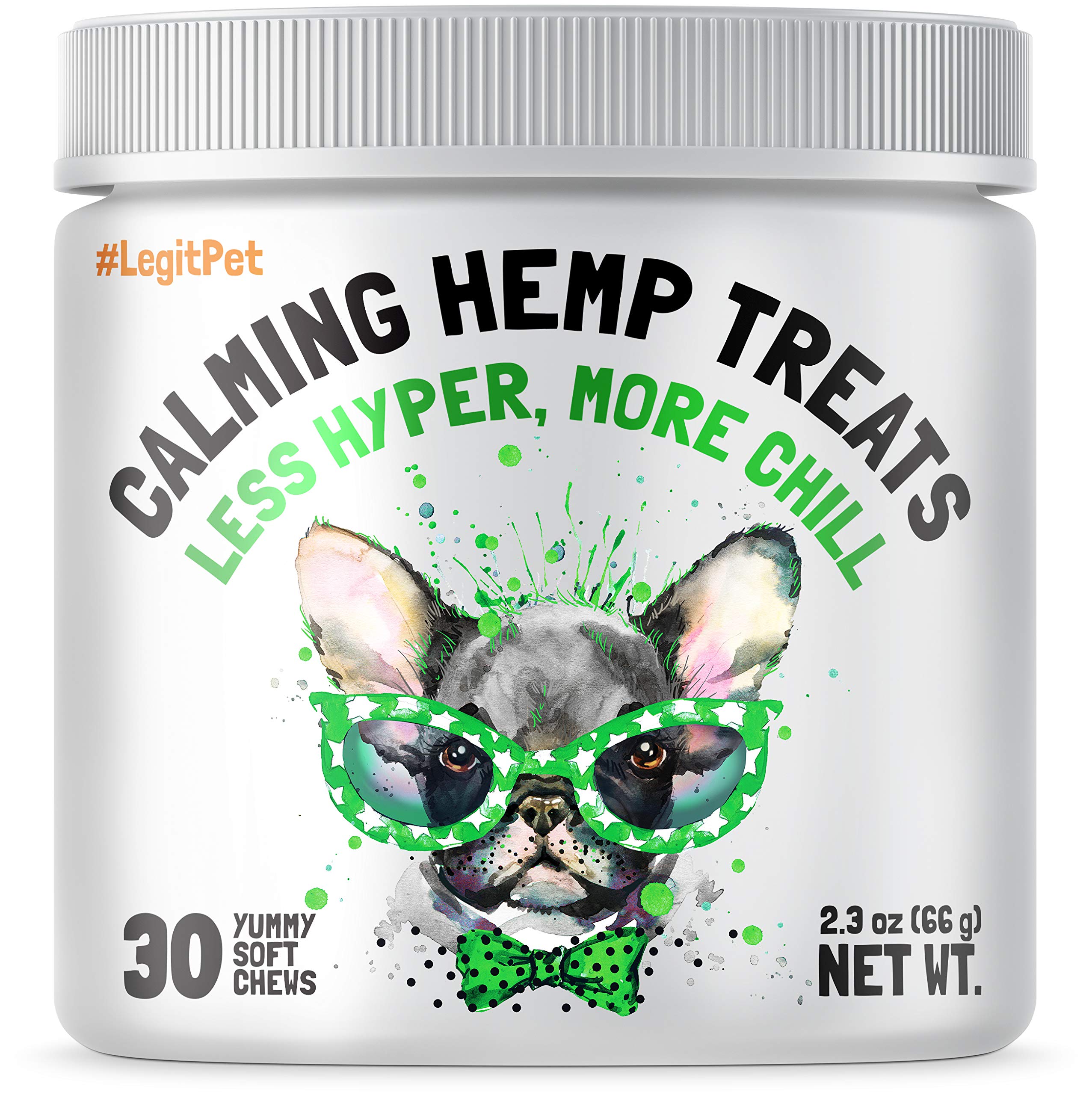 LEGITPET Dog Vitamins & Hip & Joint Supplement & Allergy Relief Chews & Calming Treats Bundle