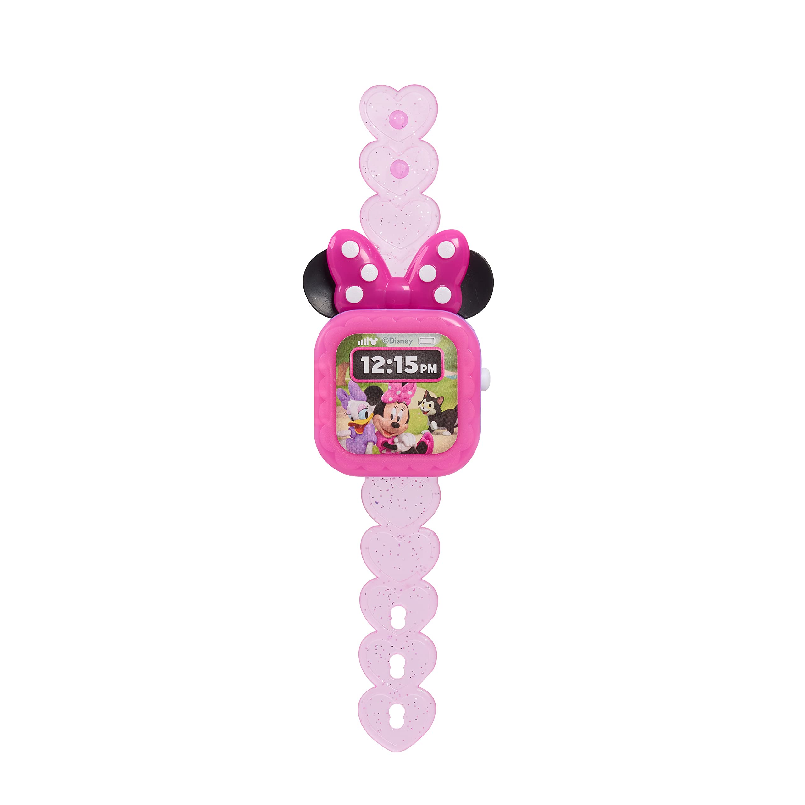 Disney Junior Minnie Mouse Play Smart Watch with Lights and Sounds, 3-pieces, Pretend Play, Kids Toys for Ages 3 Up by Just Play