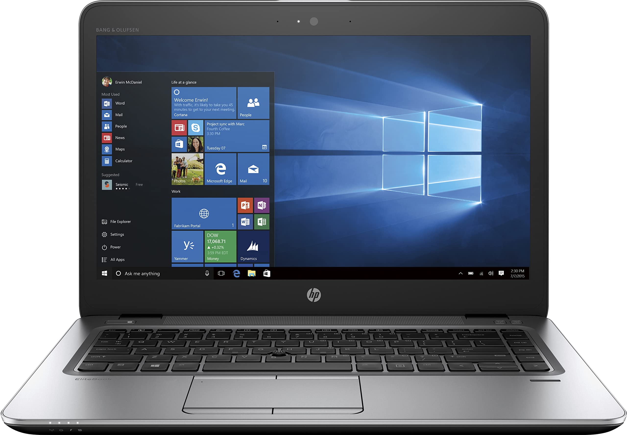 HP EliteBook 840 G3 Business Laptop: 14", Intel Core i5-6300U, 256GB SSD, 16GB DDR4, Fingerprint Reader, Backlit Keyboard, Windows 10 Professional 64 bit