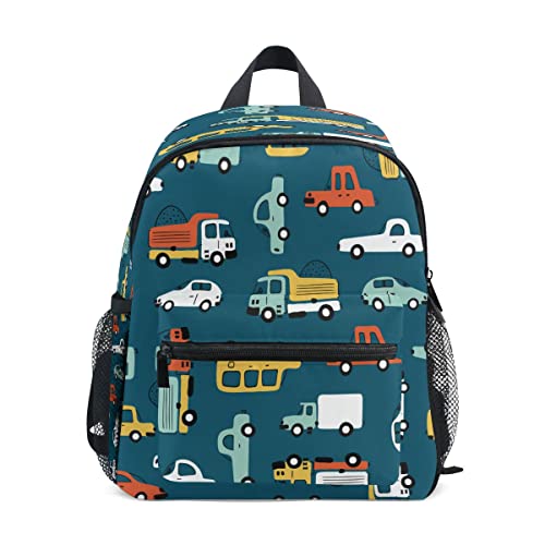 Cute Toddler Backpack Mini Travel Bag Car Childish Truck for Baby Girl Boy Age 3-7