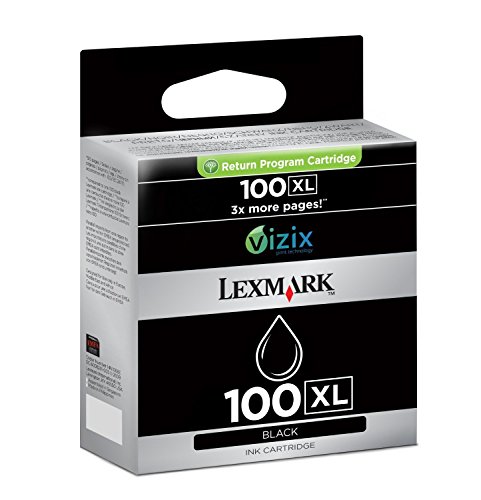 Lexmark 100XL Bundle of Black Cyan, Magenta, Yellow Genuine Inkjet Cartridges