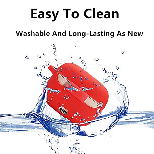Case for Sony WF-1000XM5, Silicone Case for WF 1000XM5 Case Cover, Shock, Waterproof, Anti-Fall Protective Cover for Sony WF-1000XM5 Eaubuds Case Cover with Keychain (White)