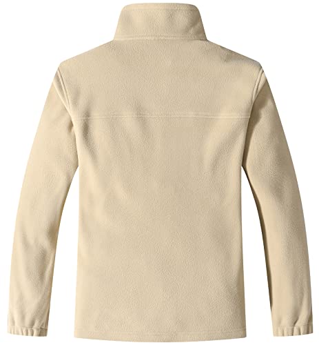 GIMECEN Men's Lightweight Full Zip Soft Polar Fleece Jacket Outdoor Recreation Coat With Zipper Pockets