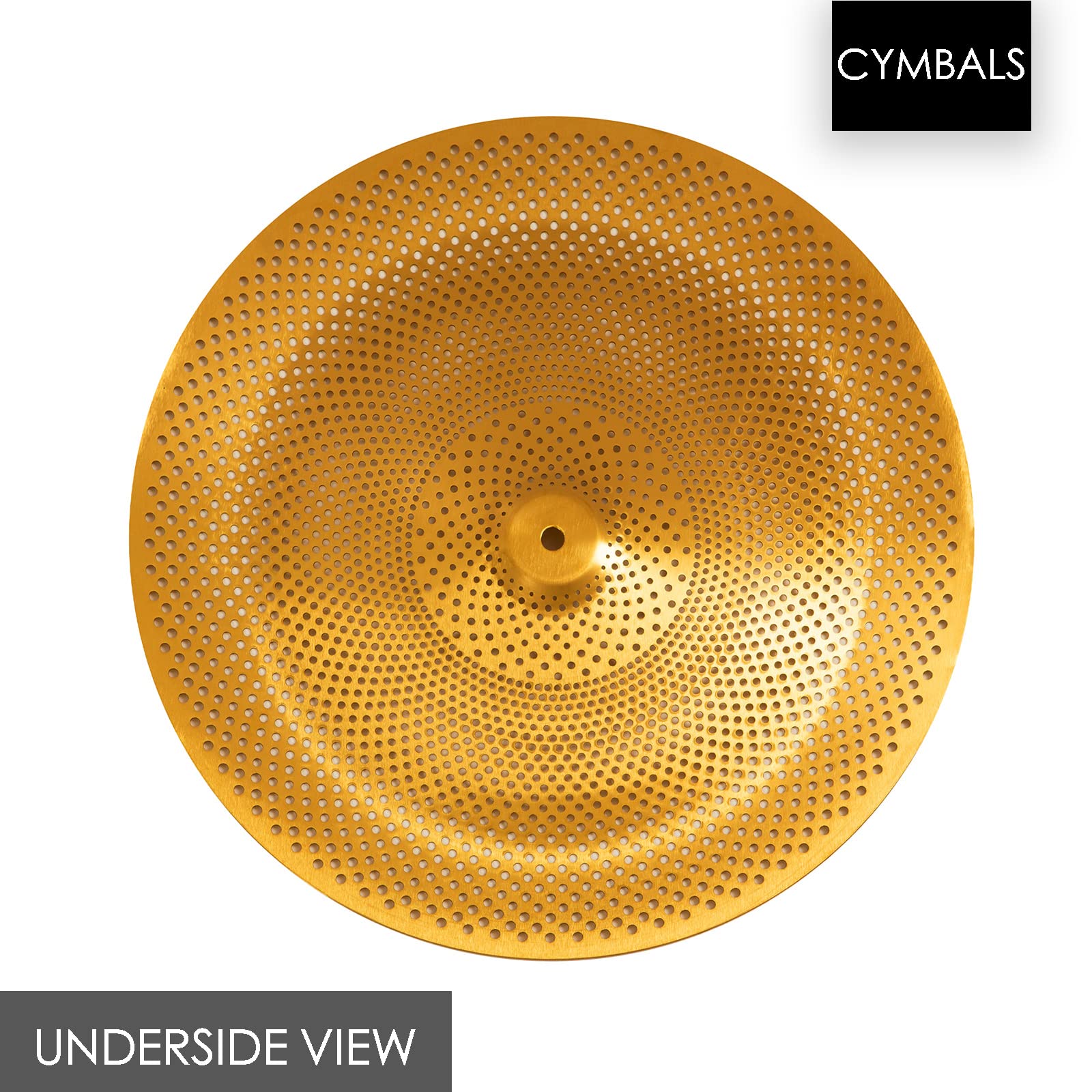 Low Volume China Cymbal, 16 inches Practice China Cymbal, Quiet China Cymbal (16″, Silver)