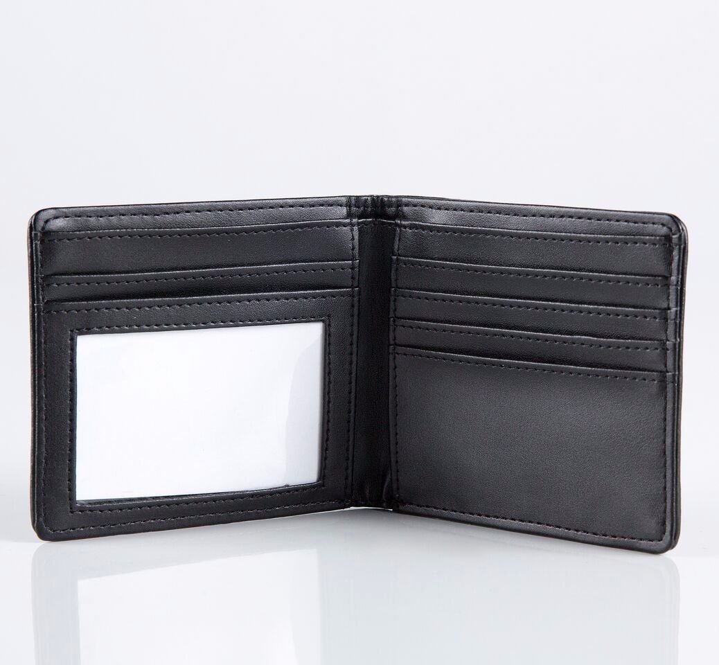 Kei Project Bride Racing Wallet Seat Fabric Leather Bi-fold Gradation (Black/Gray)