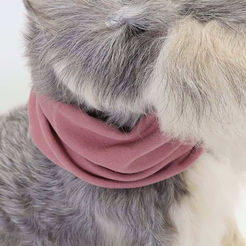 Quiet Ears Covers for Dogs 3pcs,Dog Snoods Ear Covers for Noise,Grooming and Force Drying Miracle Tool for Anxiety Relief & Calming Dogs(Grey+Pink+Purple)