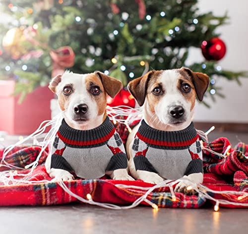 D4DREAM Dog Sweater,Large Size Winter Sweater for Pets,Classic Winter Dog Clothes,Turtleneck Dog Sweater with Leash Hole