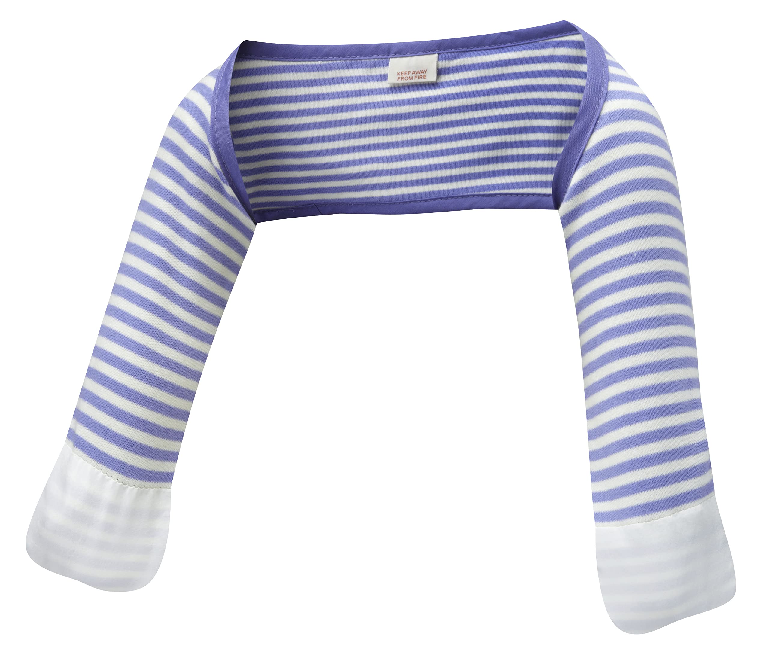 ScratchSleeves | Baby Boys' Stay-On Scratch Mitts | Stripes | Blue and Cream | 12-18m
