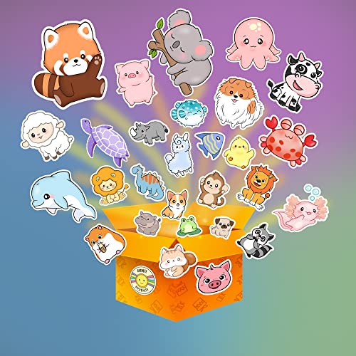 Doodou 200 PCS Animal World Stickers for Laptop, Water Bottles, macbooks, Computer... Perfect for Kids, Teens (Vinyl and Waterproof) (200