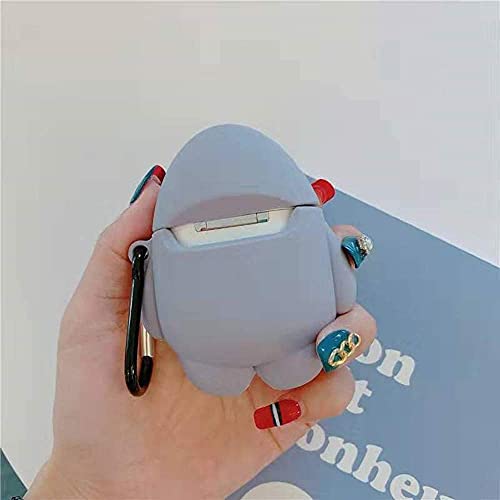 Compatible for Airpods 1/2 Case Cover, 3D Cute Cartoon Funny Fun, Silicone Air pods Stylish Chic Character Skin Keychain Kits,Funny Boys Girls Kids Teens Women Cases for Airpods 1&2