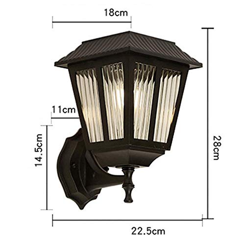 LUOFDCLDDD Wall Lamp,Solar Outdoor Terrace Home Body Induction Waterproof Ultra Bright Courtyard Garden Wall Lamp 10 22.5 28Cm