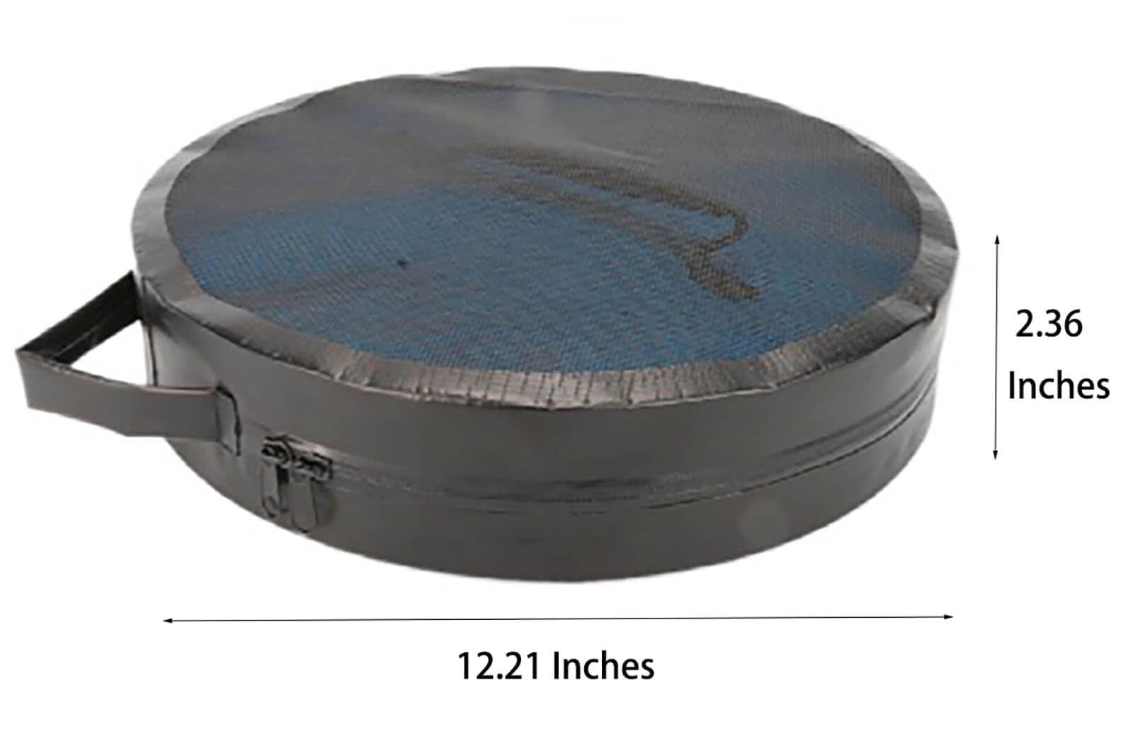 BANCHELLE Collapsible Camping Bucket with Lid 5 Gallon for Traveling Fishing Gardening (Black, 20L)